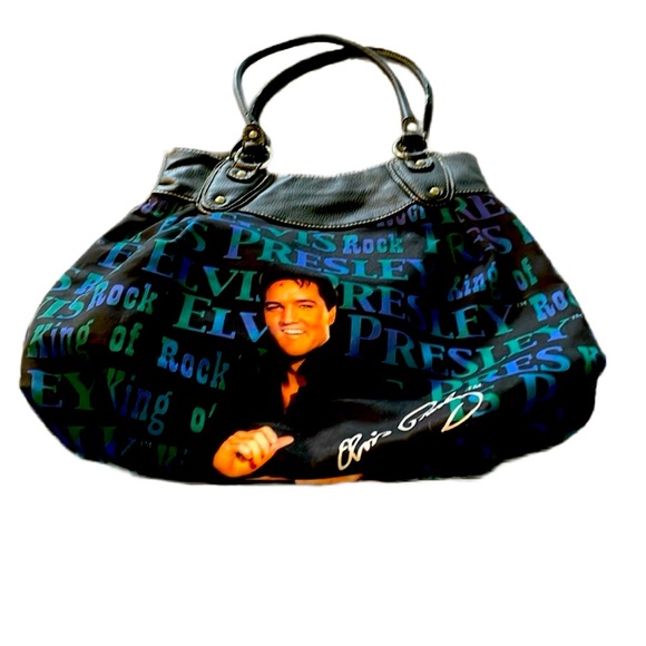 Elvis Presley | Bags | Elvis Presley Black And Blue Tote Bag | Poshmark